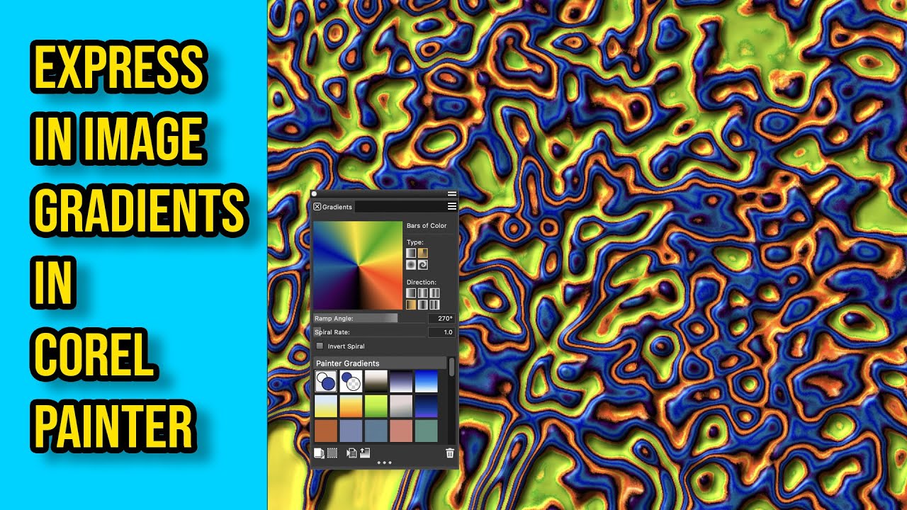 Corel Painter Tutorial : Express In Image Gradients / Stunning 3D ...