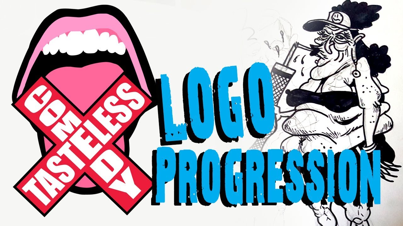 TASTELESS COMEDY LOGO - Animated Logo Art [with full Progression] by ...