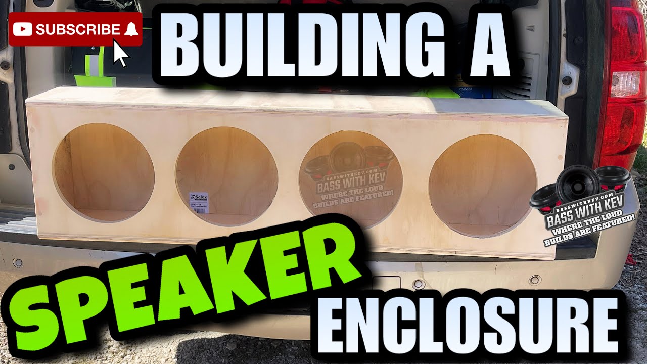 Working on a Speaker Enclosure-Car Audio Stunt Box - YouTube