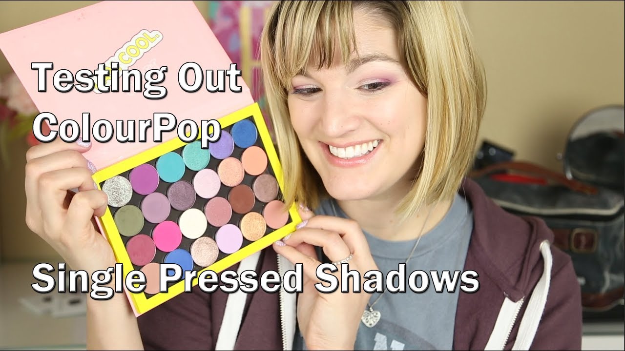 ColourPop Single Pressed Shadows ~ TESTING NEW MAKEUP ~ ColourPop - YouTube