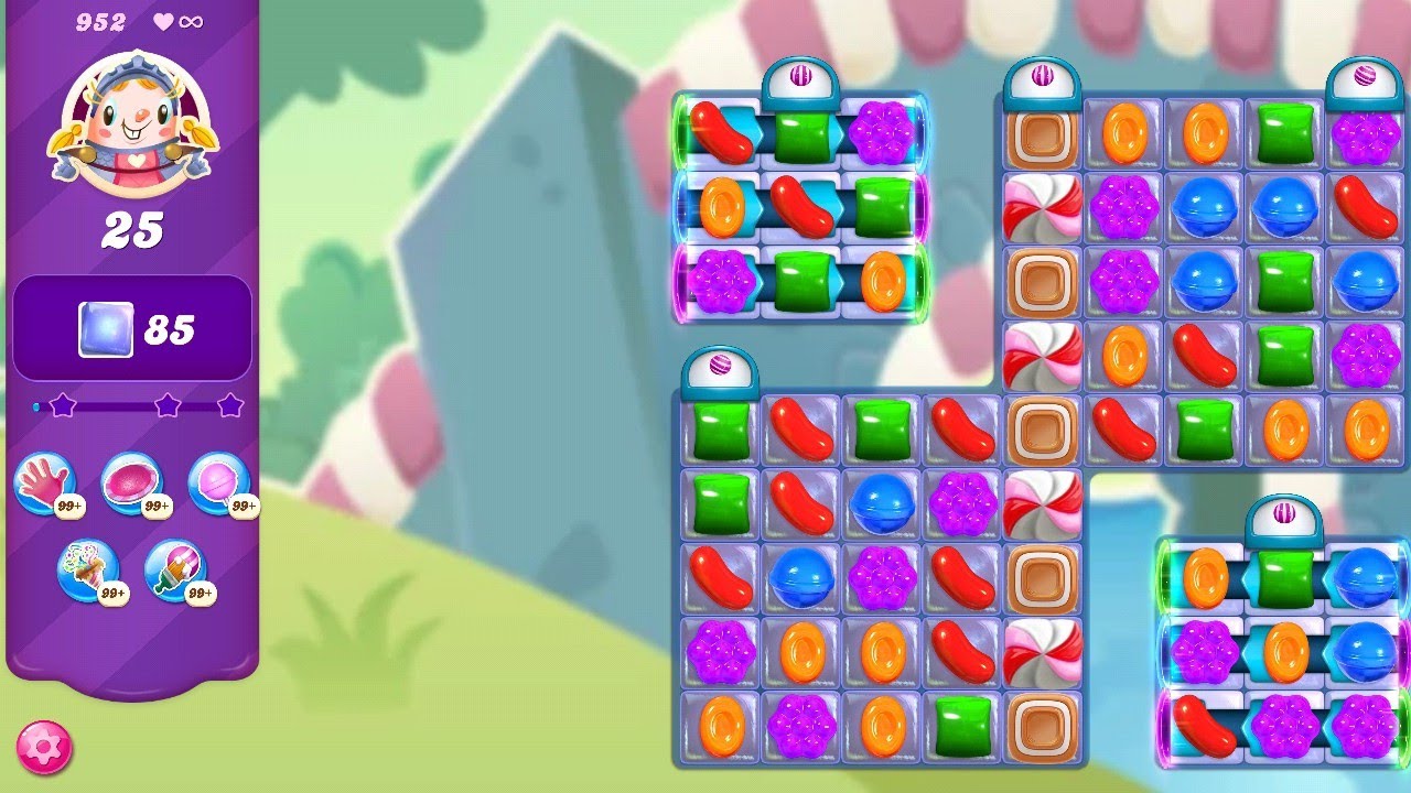 Candy Crush Saga Level 952 - YouTube