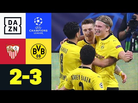 Nach frühem Rückstand - Haaland unaufhaltsam: Sevilla - Dortmund 2:3 | UEFA Champions League | DAZN