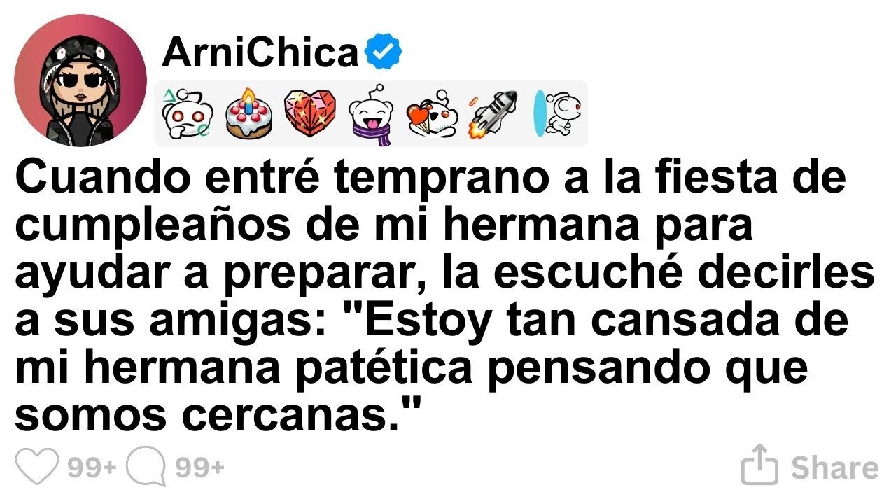 [TODA LA HISTORIA] Cuando entré temprano a la fiesta de cumpleaños de ...