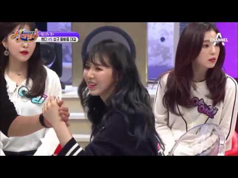 Sunggyu vs. Wendy Arm Wrestling (Eng Sub)