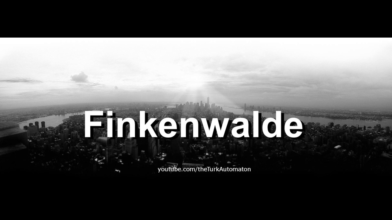 How to pronounce Finkenwalde in German - YouTube