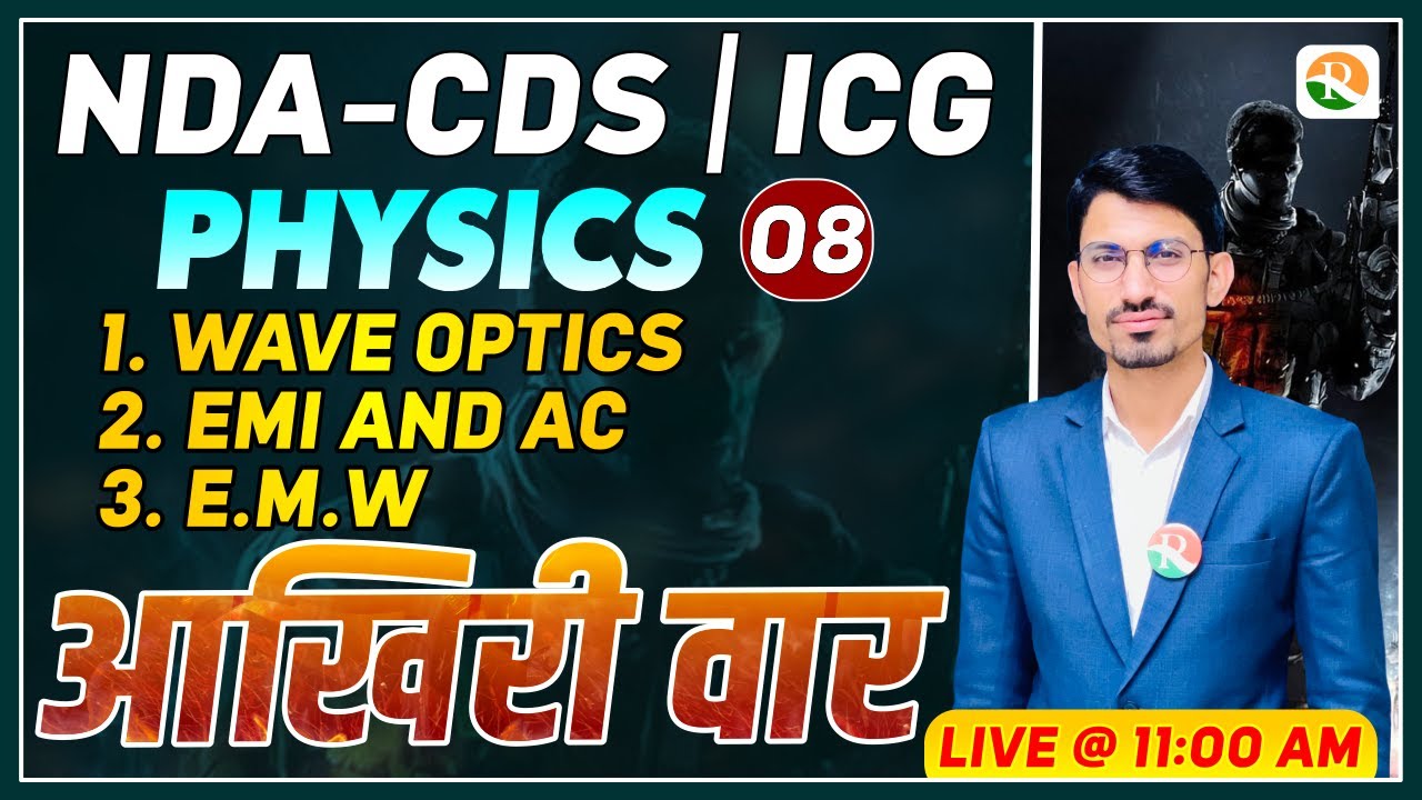 Wave Optics, E.M.W, AC & EMI PYQ for NDA | Physics Practice for NDA ...