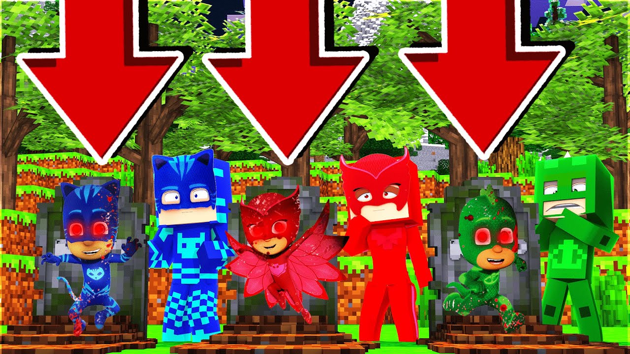 PJ MASKS EXE APARECERAM NO MINECRAFT E LUTARAM CONTRA OS PJ MASKS NO ...