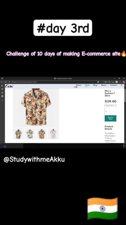 Making E-commerce site with the help of html,css and js|| html css ...