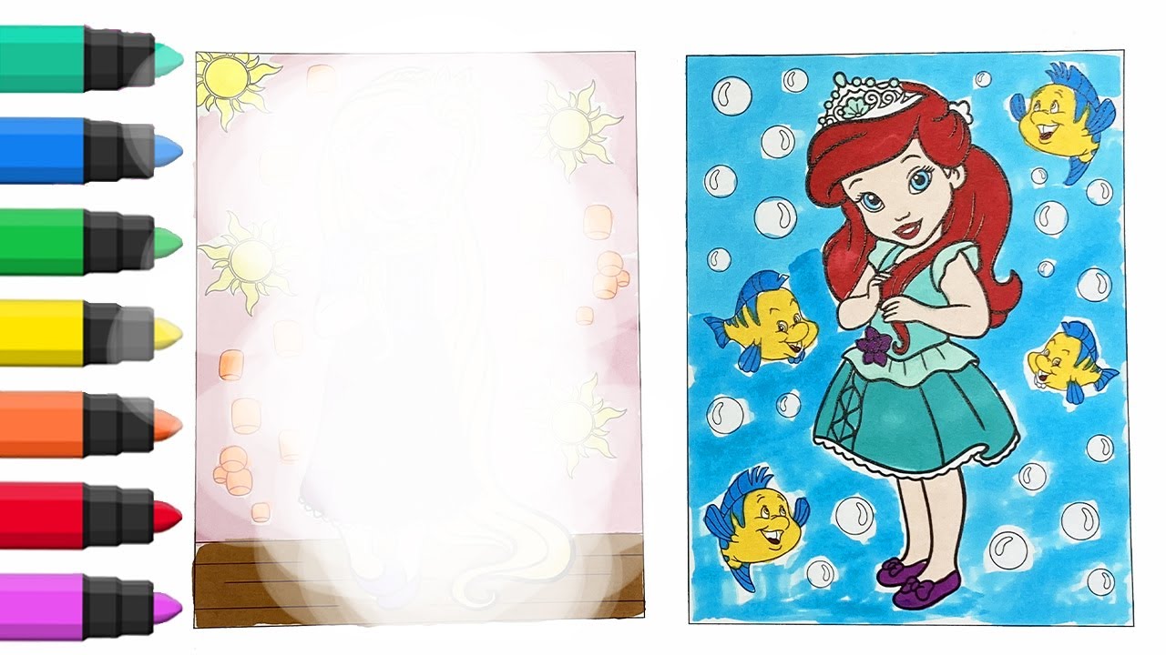 Little Princess 3 - Coloring Book Compilation For Kids - YouTube