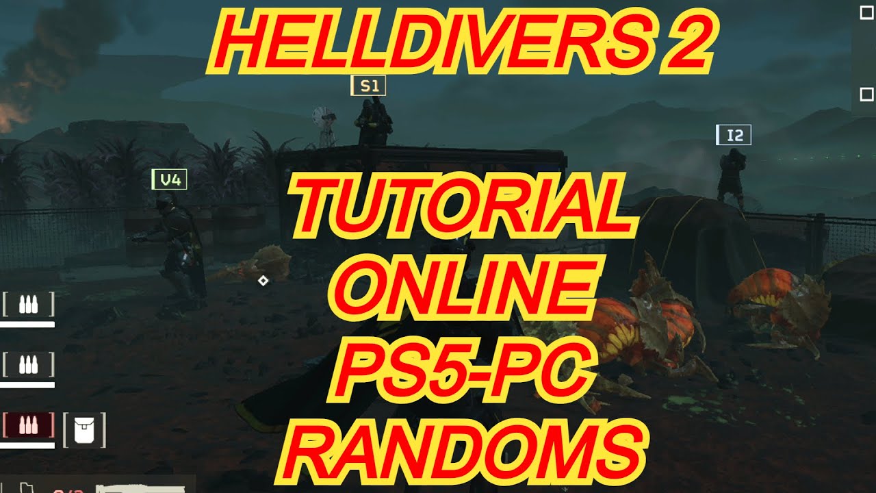 TUTORIAL HELLDIVERS 2 COMO JUGAR ONLINE PARTIDAS RANDOM EXPLICADO 100% - YouTube
