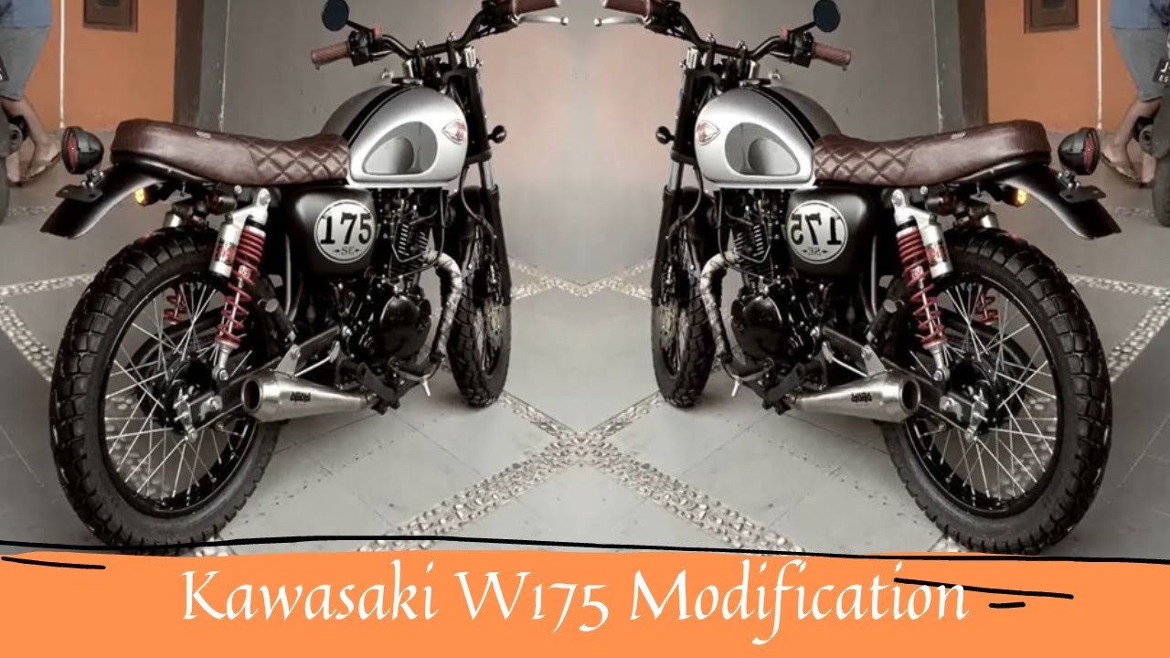 Kawasaki W175 ll Modification ll Simple Custom - YouTube