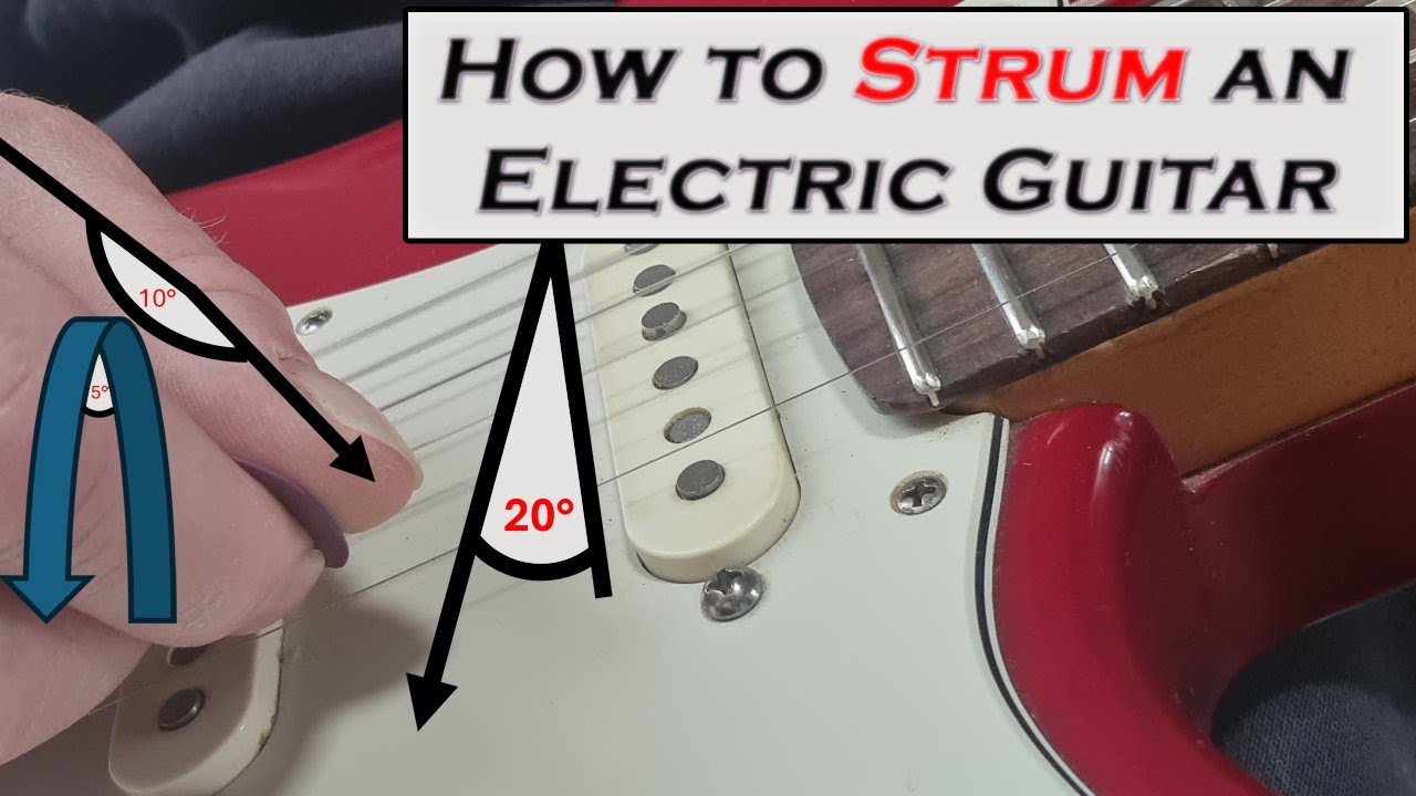 How To Strum An Electric Guitar - YouTube