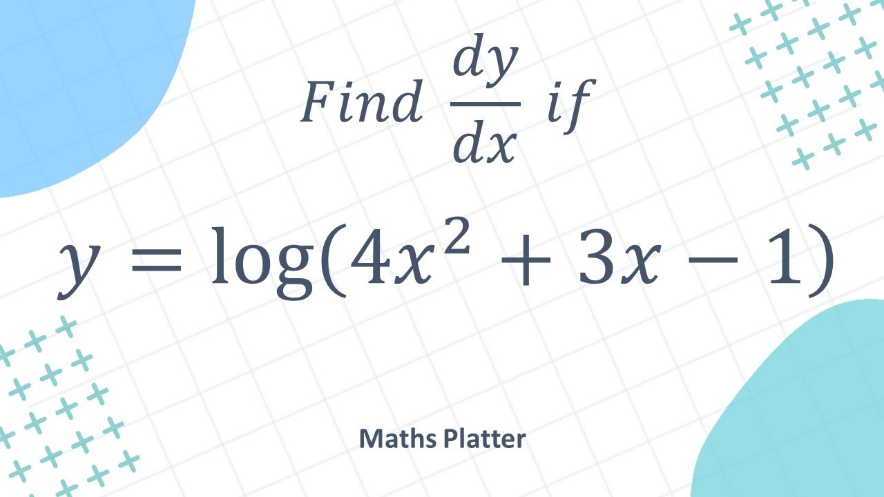 Differentiation: Chain Rule with Logarithmic Functions - YouTube