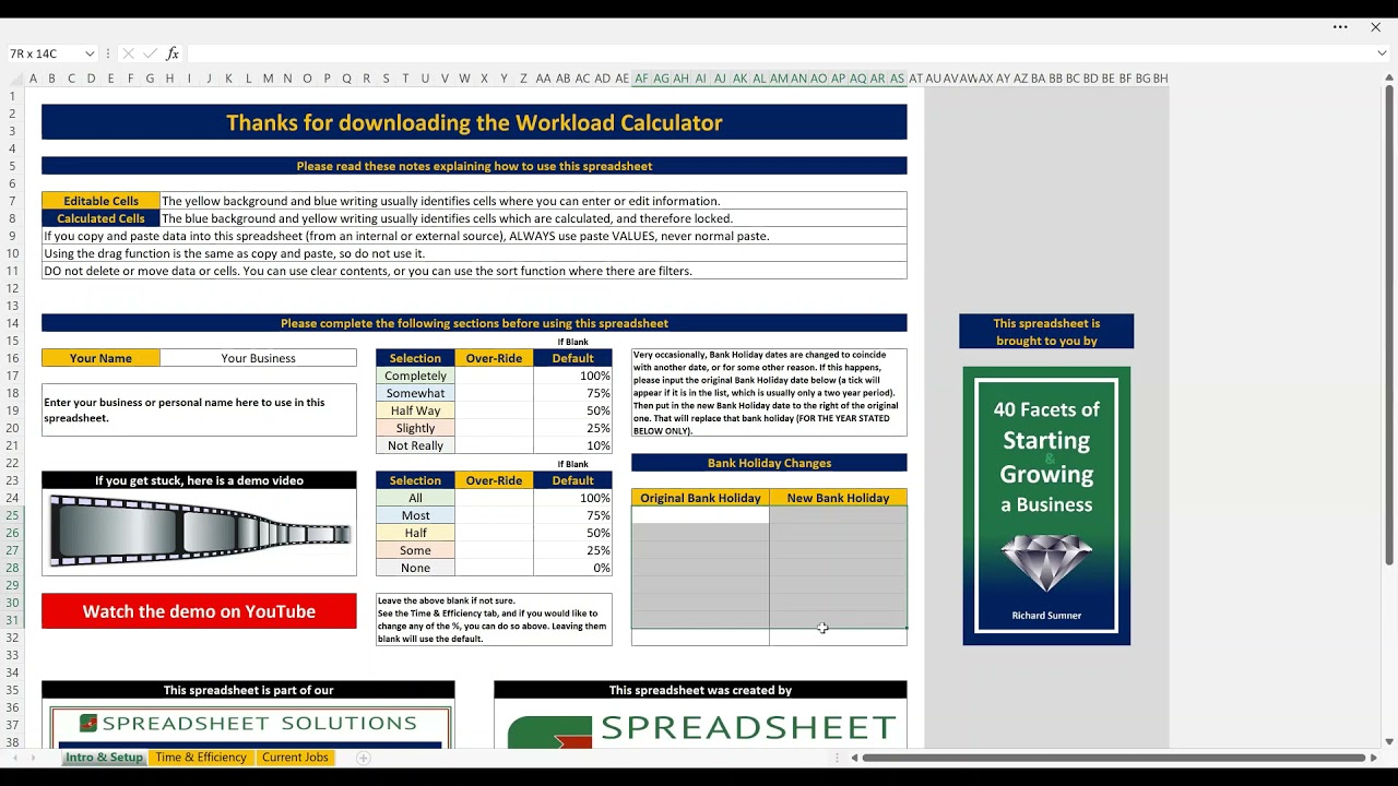 Basic Demo - Workload Calculator - YouTube