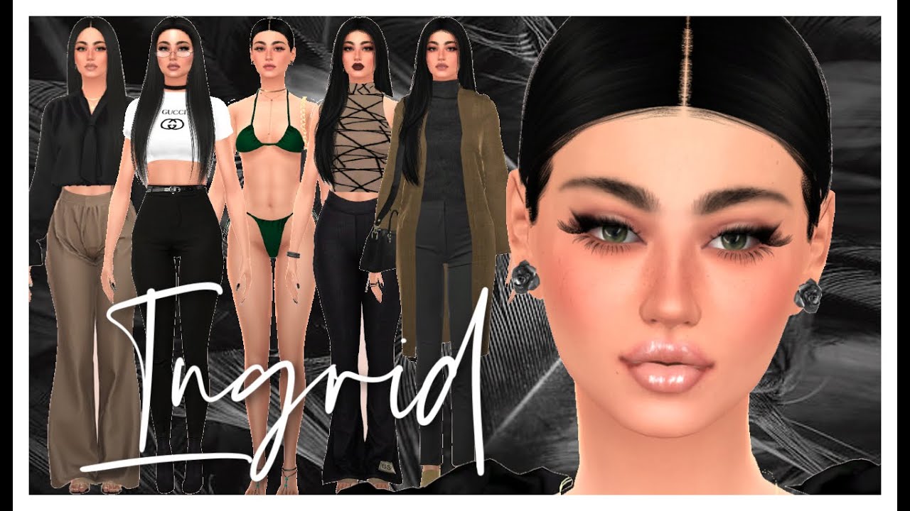 Ingrid Dubose (Story Mode Sims) - Sims 4 CAS + CC Folder & Sim Download - YouTube