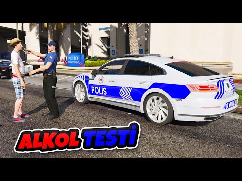 VW Arteon Polis Arabamızla Şehirde Alkol Testi Yapıyoruz - GTA 5