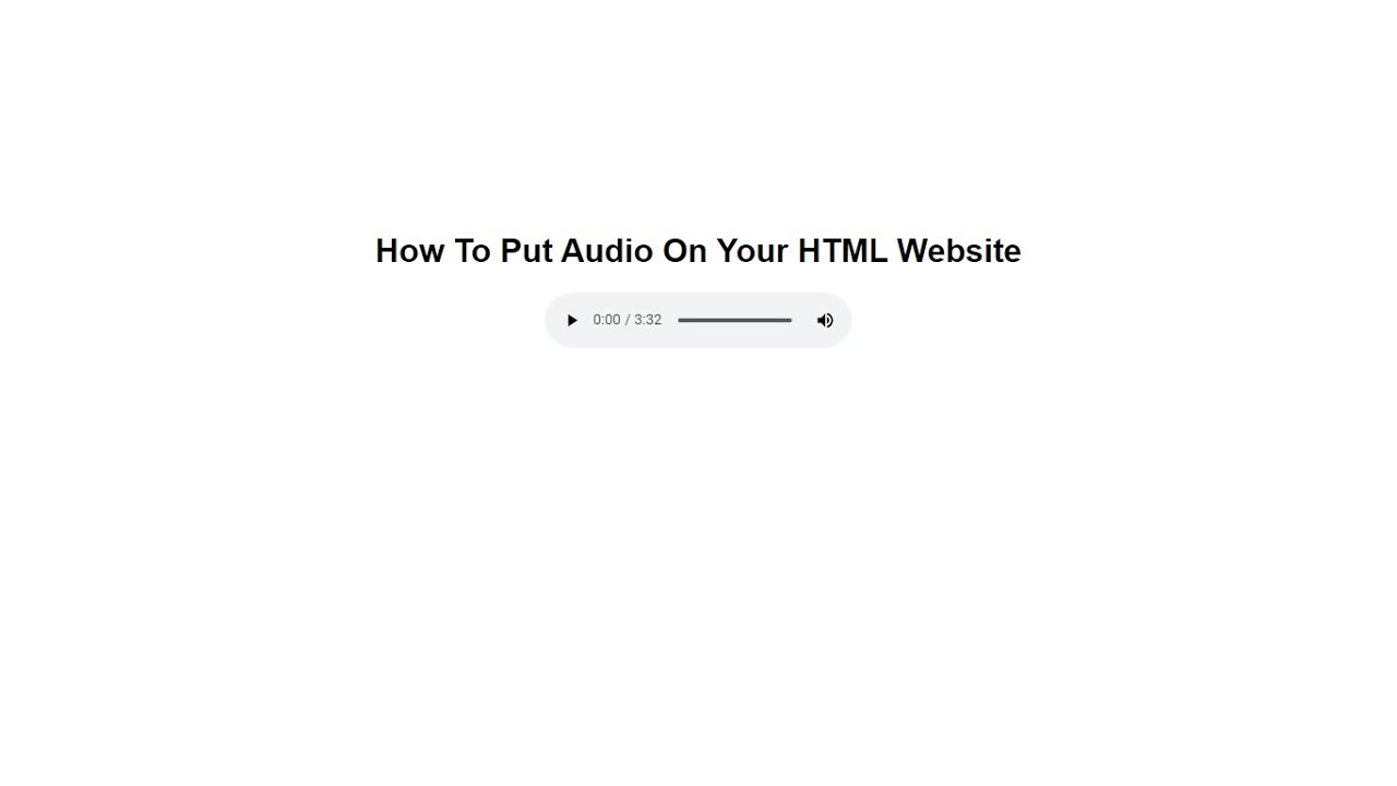 How To Put Audio On Your HTML Website Put Any Types Of Music YouTube how-to-put-audio-on-your-html-website-put-any-types-of-music-youtube