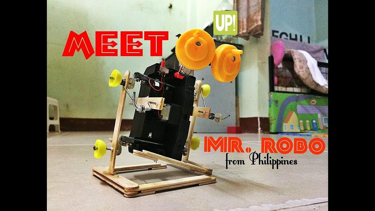 Welcome and meet Mr. robo (homemade robot) - YouTube