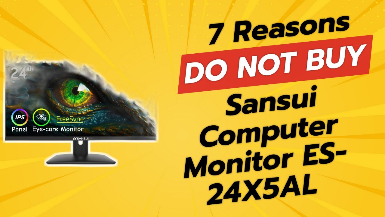 7 Reasons You Shouldn’t Buy the Sansui Computer Monitor! 😱🛑 - YouTube