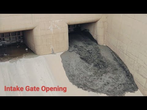 Opening Dam Intake Gate | Sediment Flushing - YouTube