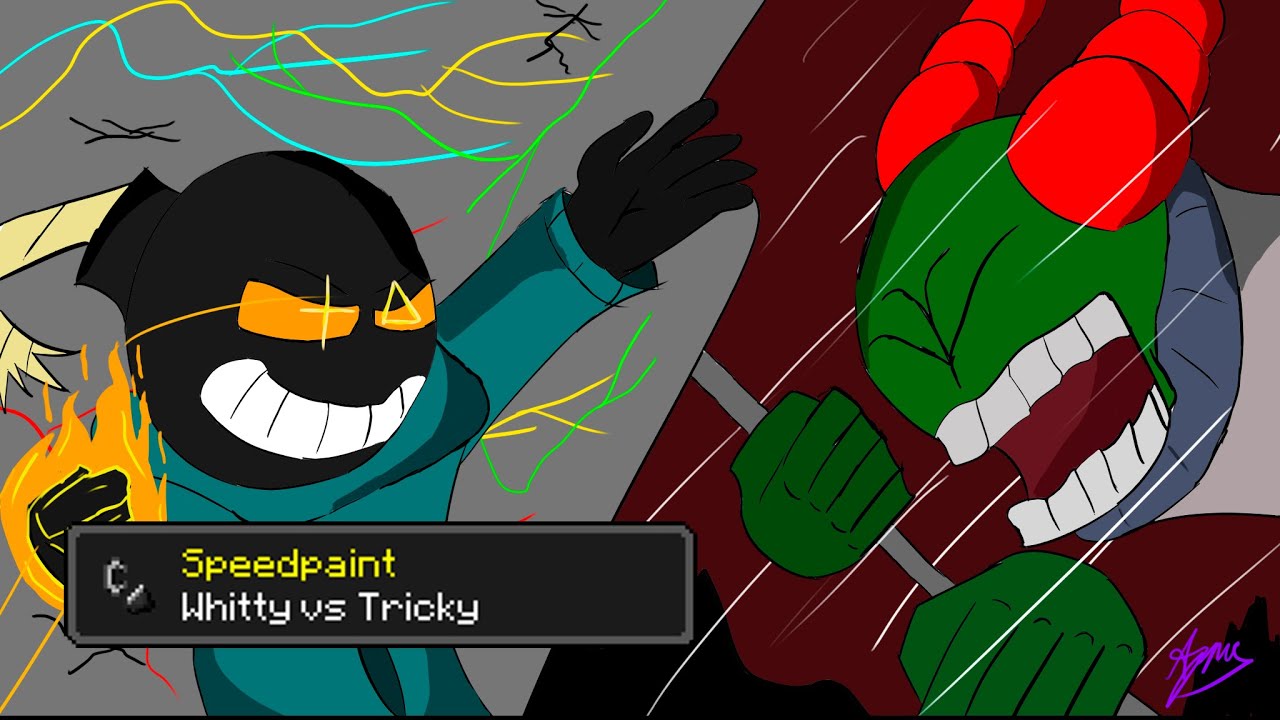 SpeedPaint #3 -Whitty vs Tricky- - YouTube
