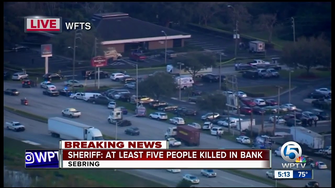 5 dead after shooting at Sebring bank - YouTube