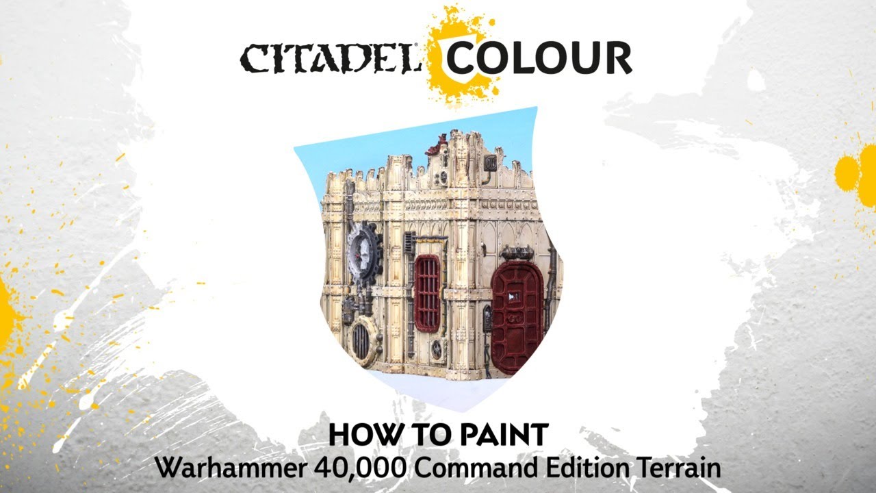 How to Paint: Warhammer 40,000 Command Edition Terrain - YouTube