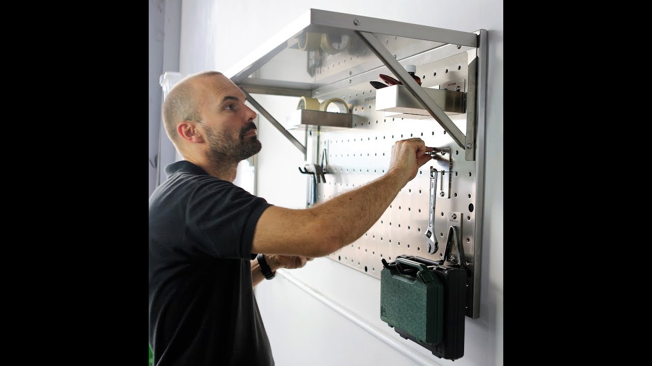 Metal Pegboard Storage System - Stainless Steel: The Features. - YouTube