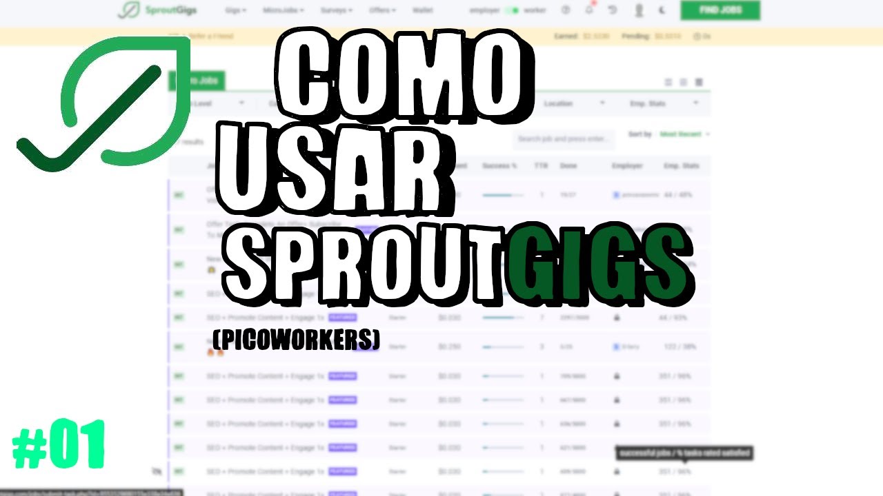 Como Usar o SproutGigs (Picoworkers) #01 - YouTube