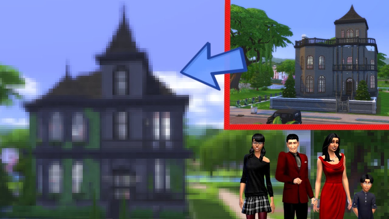 The Goth Family House [RENOVATING MAXIS] | Speed Build - YouTube