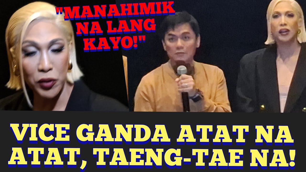 VICE GANDA TAENG-TAE, ATAT NA ATAT! "MANAHIMIK NA LANG KAYO!" - YouTube