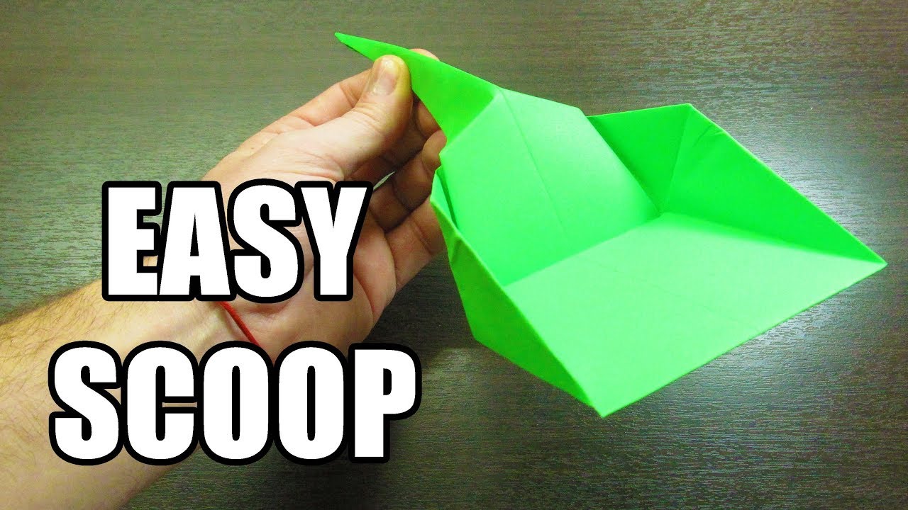 HOW to MAKE AN ORIGAMI SCOOP EASY | ORIGAMI FACIL (VERY EASY) - YouTube