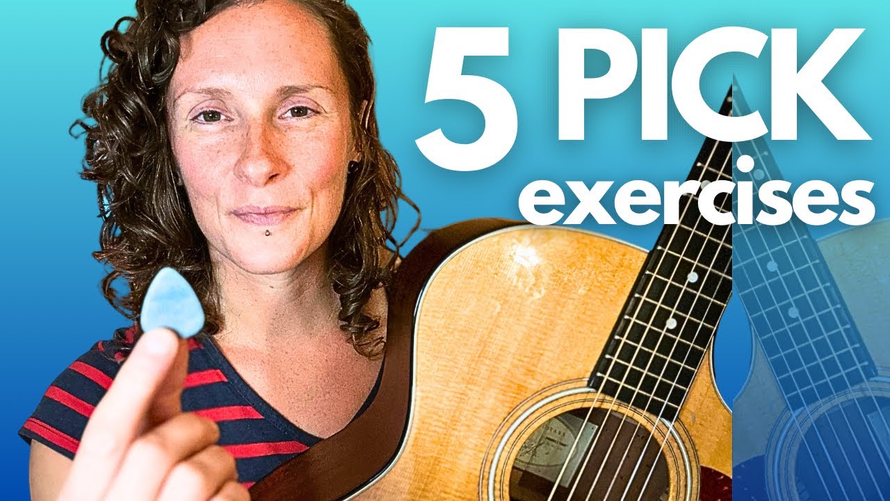 5 easy PICKING Exercises - Absolute BEGINNER GUITARISTS - YouTube