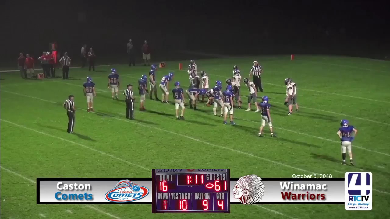 Caston Varsity Football vs Winamac - YouTube