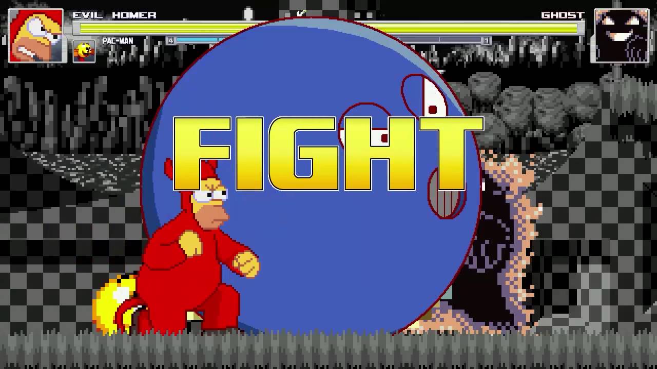 AN Mugen Request #771: Evil Homer, Pac-Man, Bowling Ball & Giga Bowser ...