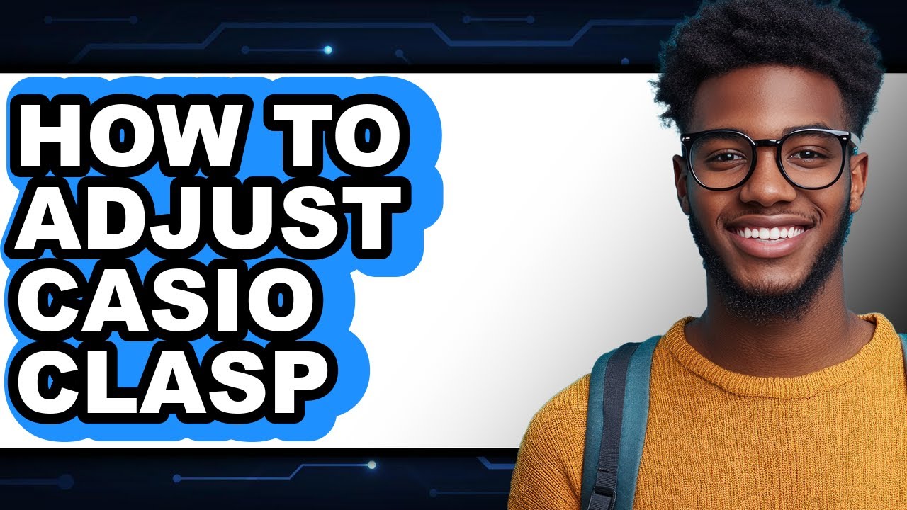 How to Adjust a Casio Clasp - Step by Step Guide - YouTube