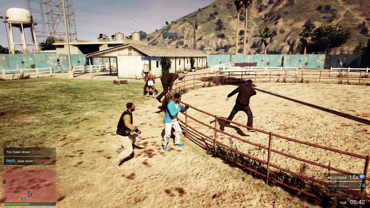 Grand Theft Auto V fist fight - YouTube