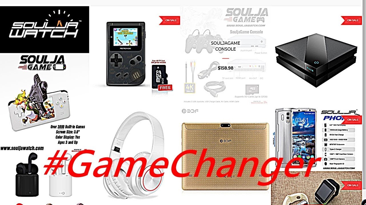 Soulja Boy Releases SouljaGame Consoles #GameChanger - YouTube