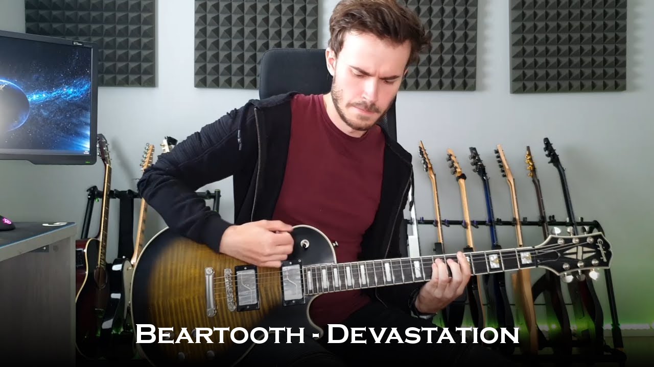 Beartooth - Devastation (Guitar Cover / One Take) - YouTube