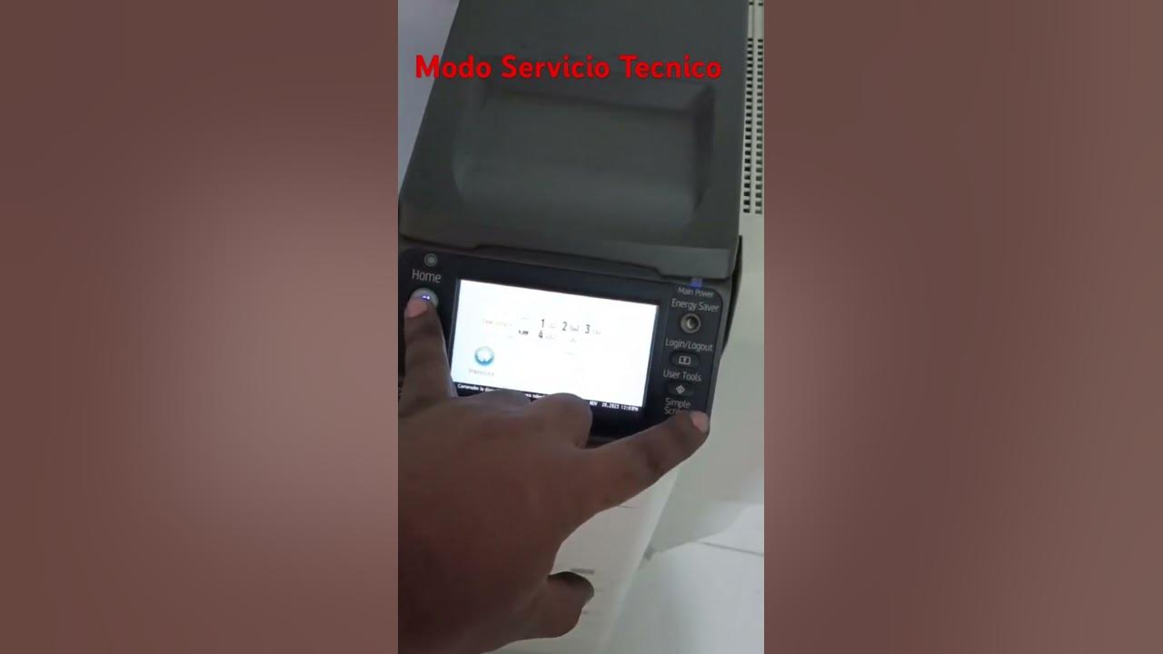Modo servicio técnico en impresora Ricoh SP8300 #ricoh #reels #shorts #short - YouTube