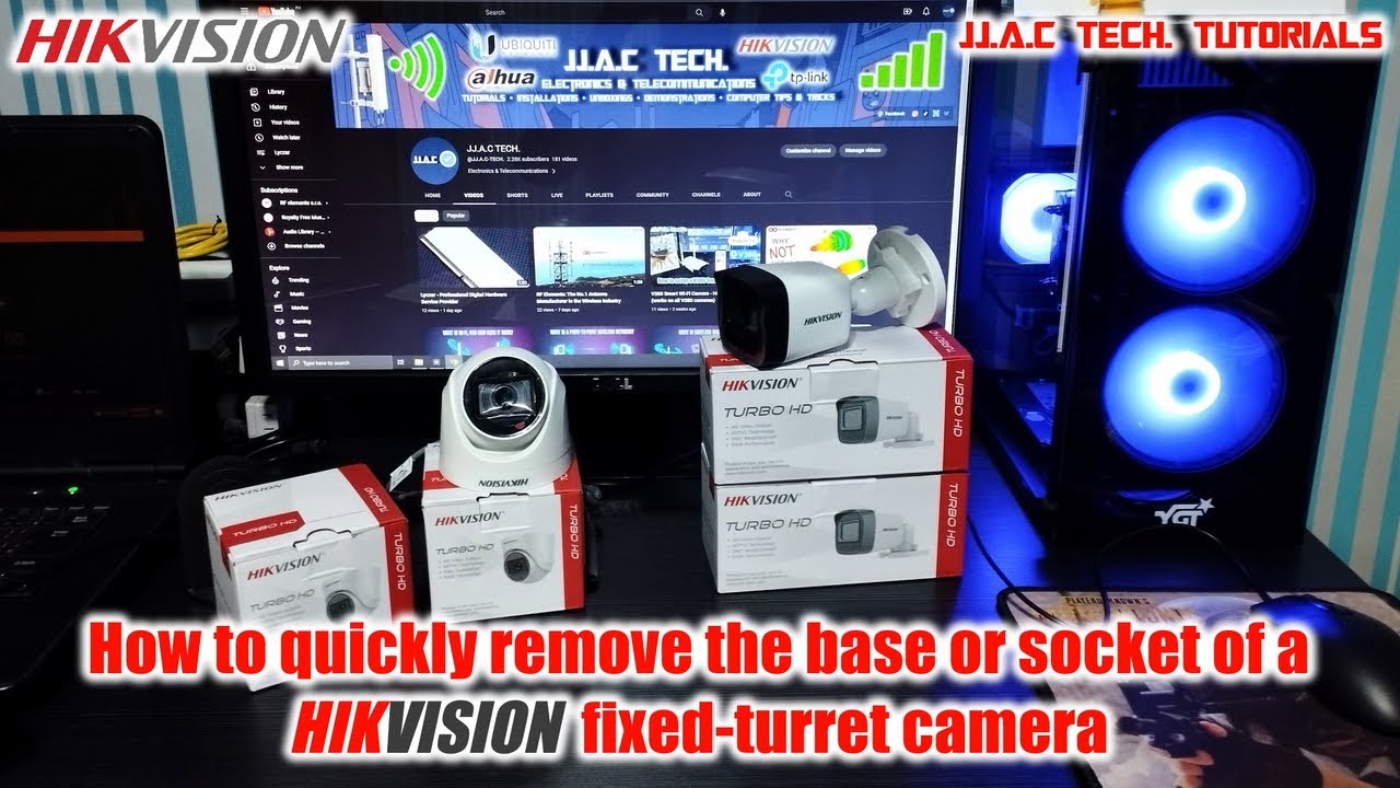How to quickly remove the base or socket of a HIKVISION fixed-turret ...