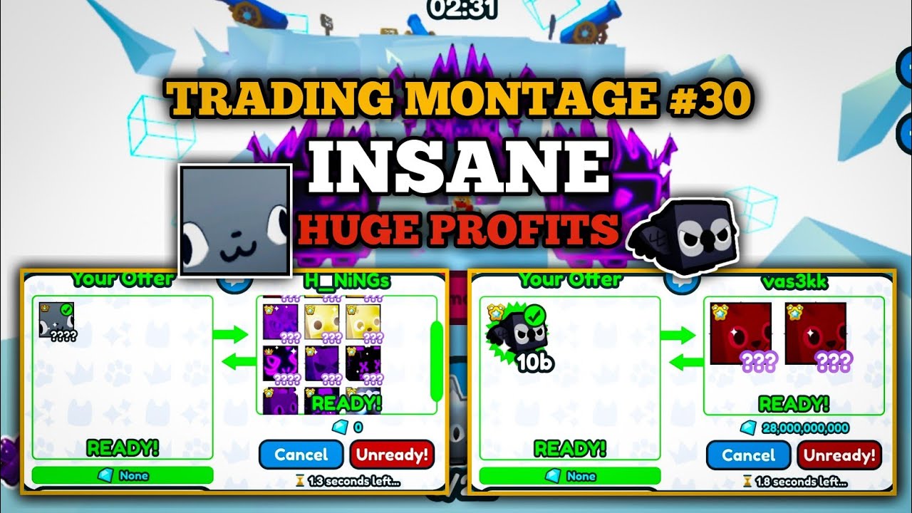INSANE HUGE PROFITS! 🔥 |Trading Montage #30 Pet Simulator X | SenpaiSky ...