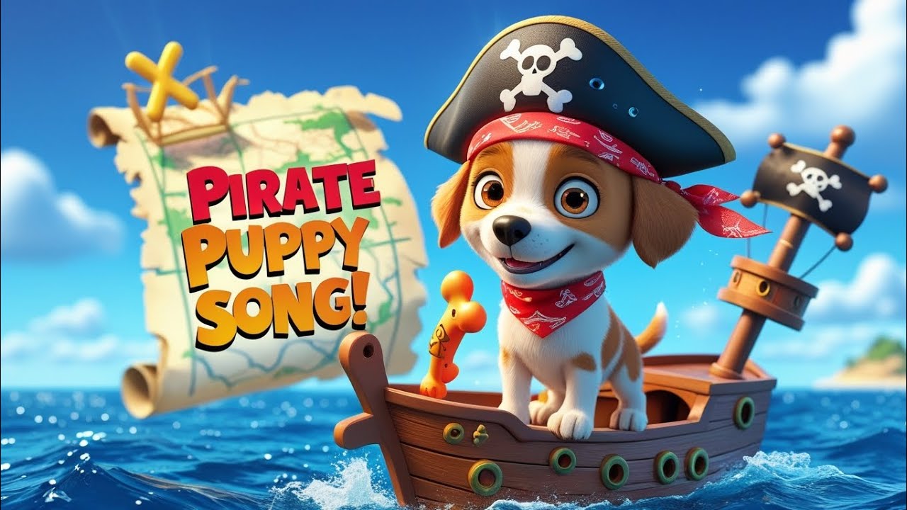 Pirate Puppy 🐾 | Fun Kids Song About Treasure & Treats | Sing Along ...