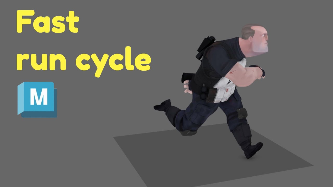The Punisher, Fast Run Cycle, 3D Animation - YouTube