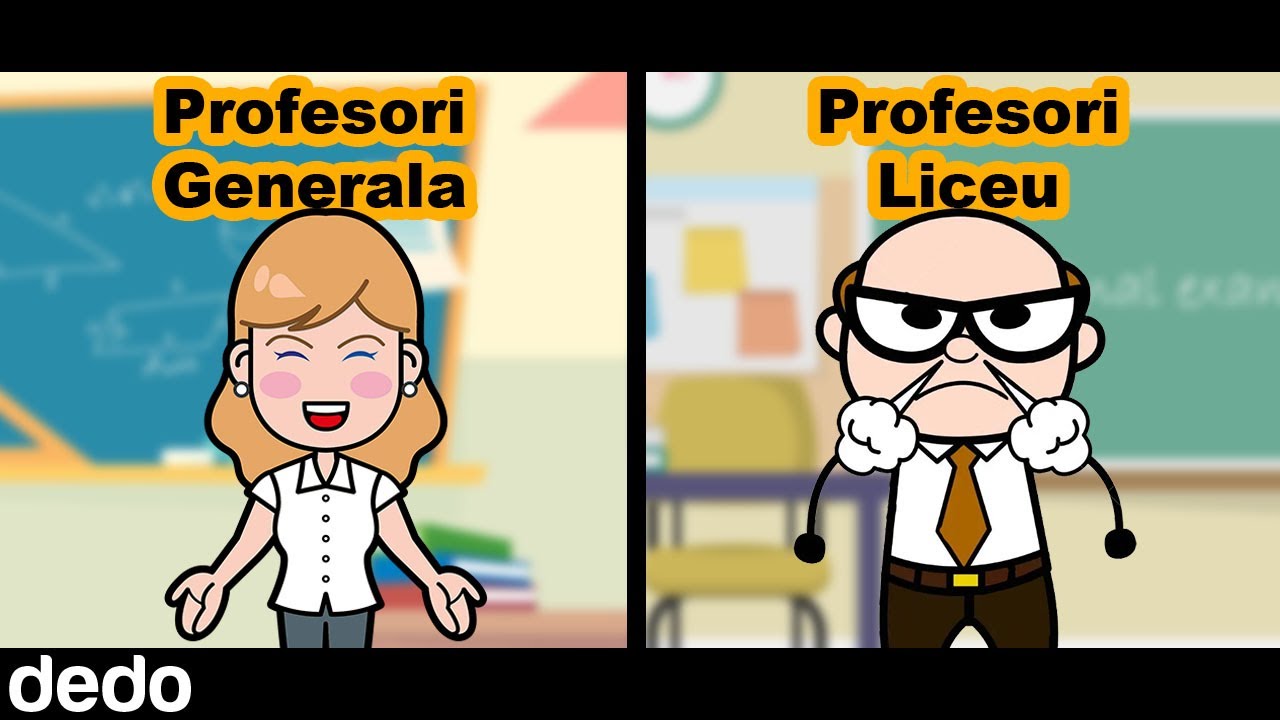 Diferenta dintre Profesorii din Generala si Profesorii din Liceu - YouTube