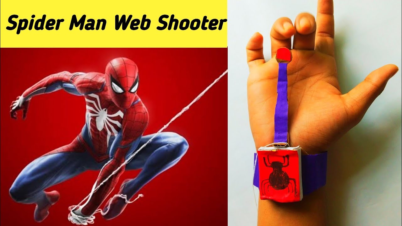 How to make Spider Man web shooter with paper | Spider-Man web shooter ...