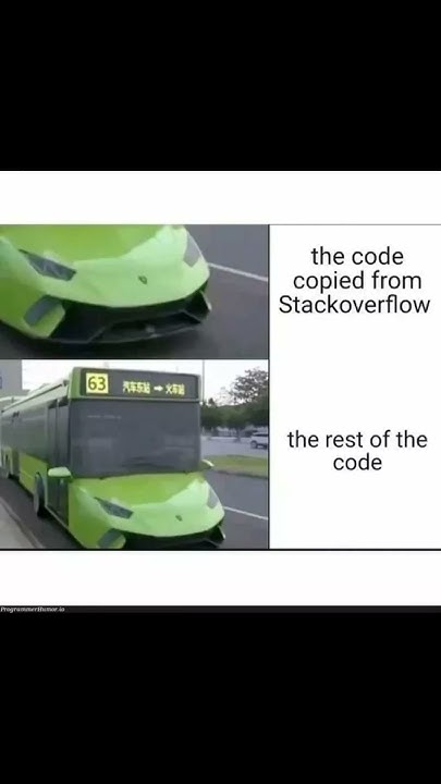 Copying Code From Stackoverflow Be Like Programmerhumor Short Shorts Youtube