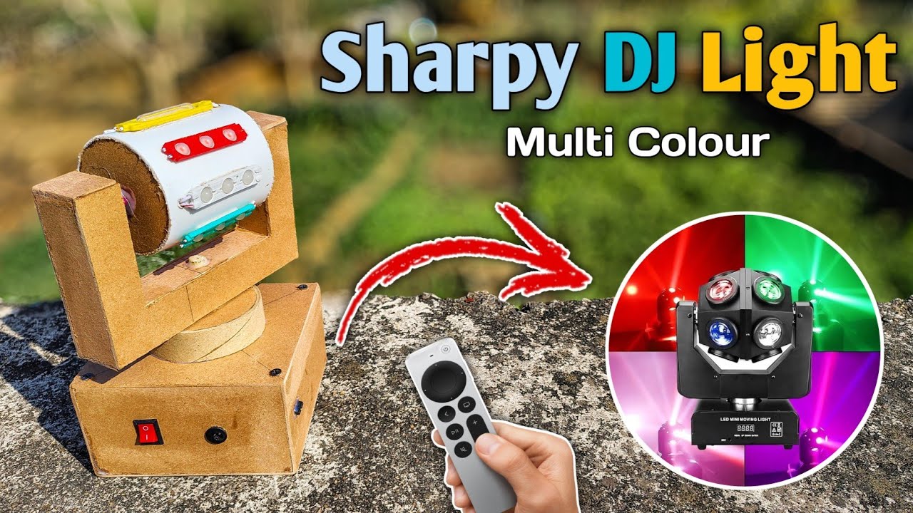 How To Make Mini Sharpy Light With Colourful Light Mini Sharpy Light 3905
