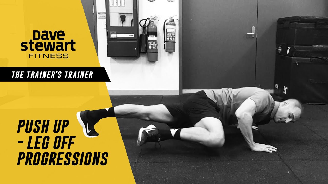 Push-Up - Leg Off Progressions - YouTube