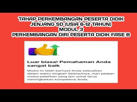 Kunci Jawaban Post Test Modul 3 Perkembangan Diri Peserta Didik Fase B ...